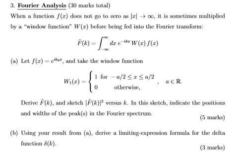 Fourier Analysis What Is Limiting Expression Formula And How To Find