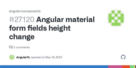 Angular Material Form Fields Height Change Issue Angular Components GitHub
