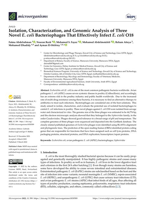 Pdf Isolation Characterization And Genomic Analysis Of Three Novel