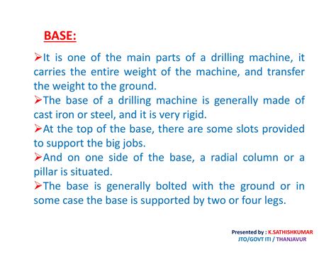 Drilling Machine Classifications Pdf