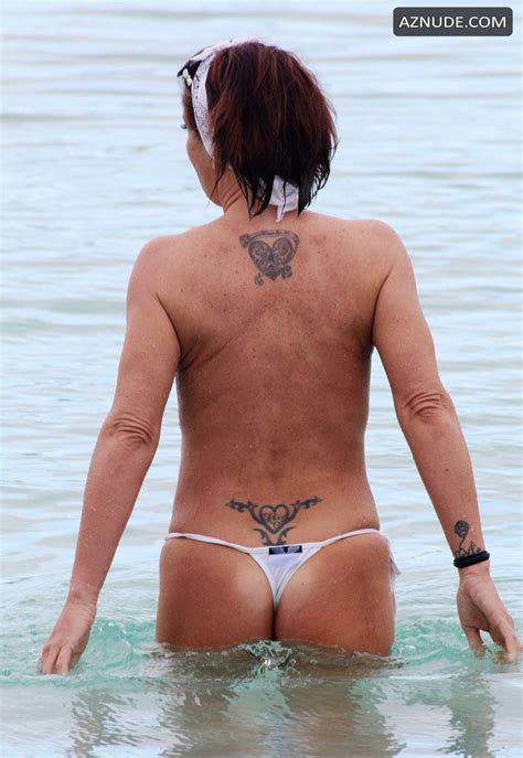 Danniella Westbrook Topless On The Beach While Enjoying A Sunshine