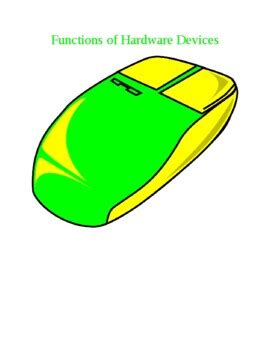 Functions Of Hardware Devices By JoyfulCatechist TPT