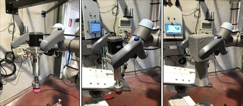 views of the collaborative tool attached to the end effector of a robot