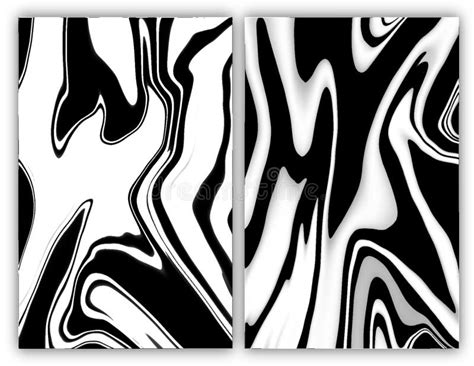 Abstract Curved Black And White Background Zebra Background Stock