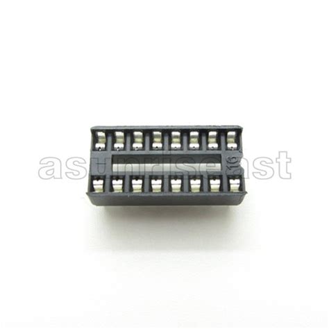 10 X Dip 16 Pin Ic Sockets Adaptor Pcb Solder Type Socket 254mm 01