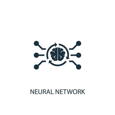 Premium Vector Neural Network Icon Simple Element Illustration Neural Network Symbol Design