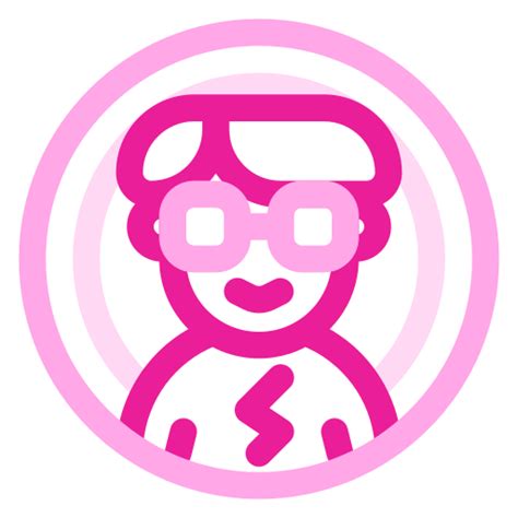 Icono De Nerd Generic Color Outline