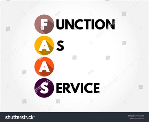 Faas Function Service Acronym Concept Background Stock Vector Royalty Free 1709829958