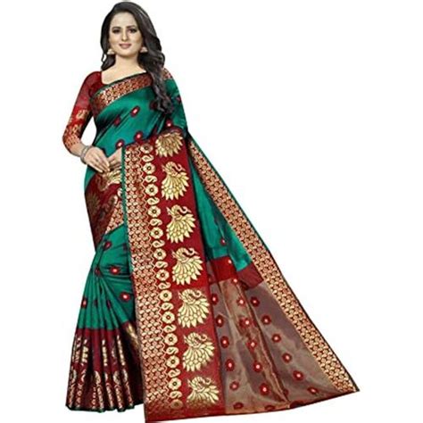 Banarasi Saree 100 Pure Cotton Multicolor Printed With Elegant