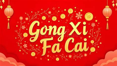 Happy Chinese New Year Gong Xi Fa Cai Celebrate The Lunar New Year