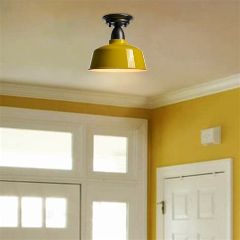 Yellow Ceiling Light Fixture Indoor Hallway Ceiling Light Barn Outdoor