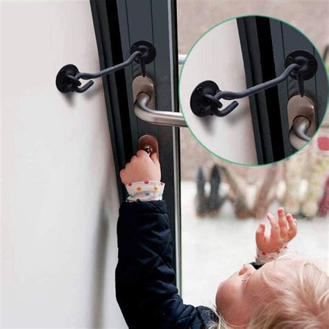 1pc 4 Steel Barn Door Lock Cabin Hook Eye Lat Grandado
