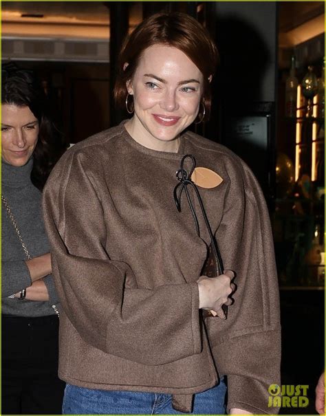 Emma Stone Attends Louis Vuitton Dinner While In Town For Paris Fashion