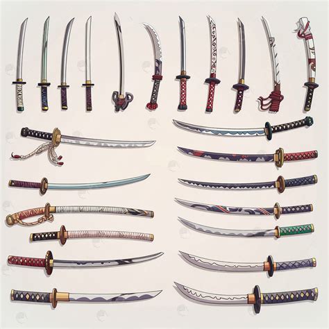 2d Sword Asset Sheet Midjourney Prompt Prompts Club