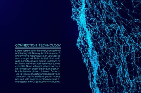 Premium Vector Digital Plexus Of Glowing Lines And Dots Futuristic