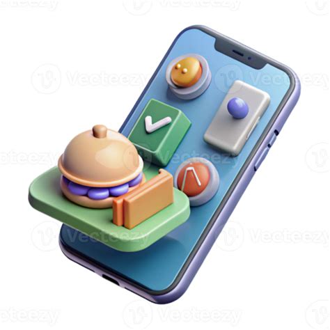 Illustration Mobile Food Ordering App Interface Design 55663941 Png