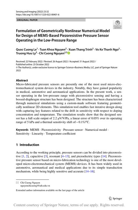 Formulation Of Geometrically Nonlinear Numerical Model For Design Of