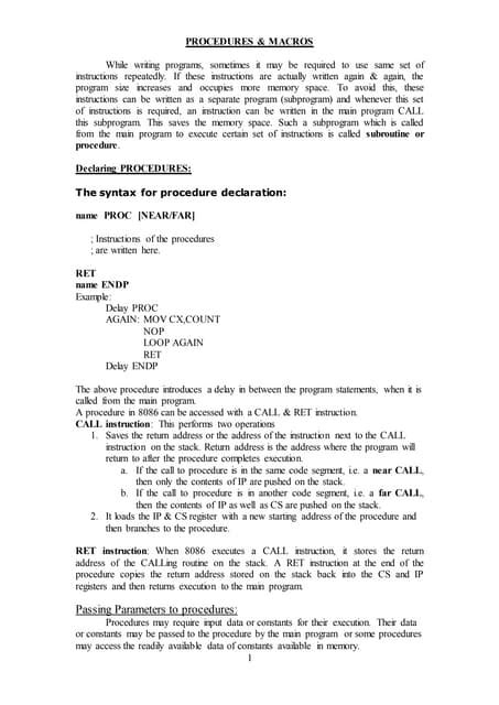 Assembler Directives And Basic Steps Alp Of 8086 Ppt