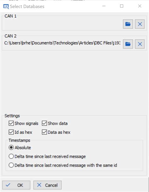 applying a j1939 dbc file and building a simple test script in canking