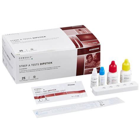Rapid Strep A Test Kit Accurate Throat Swab 25box — Mountainside