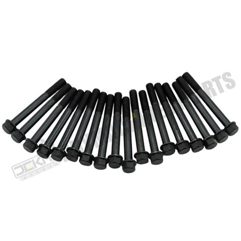 18pcs Cylinder Head Bolt 19202 03450 For Kubota Engine V1902 Excavator