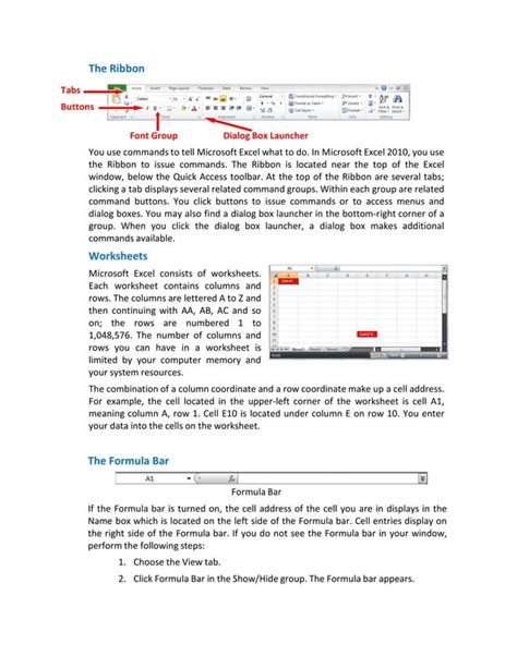 Ms Excel 2010 Tutorial 2 Pdf