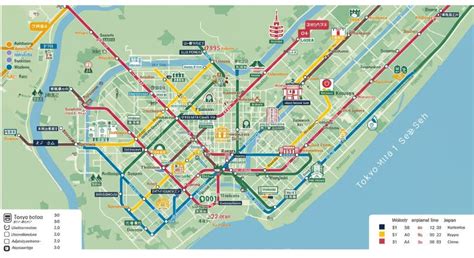 Tokyo Subway Map Easy Tokyo Metro Map Inat