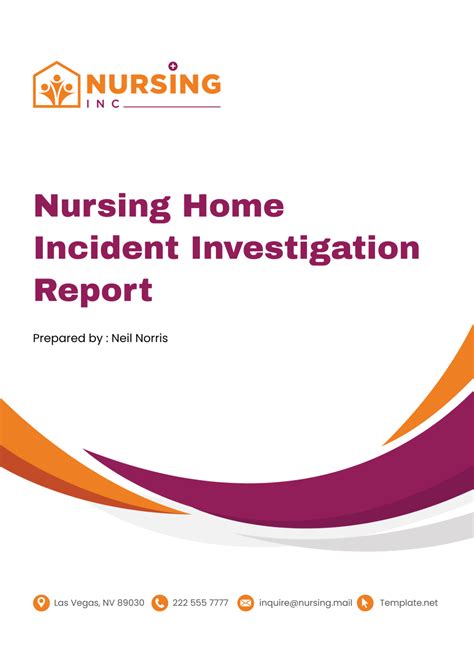 Free Nursing Home Incident Investigation Report Template To Edit Online