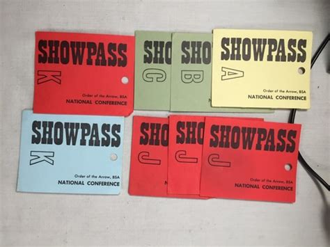 National Oa Conference Noac Show Pass Assorted Lot Of 8 Bsa Paperwork