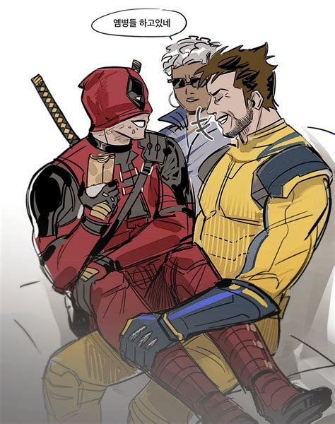 늅 Newb Ff7r On X Deadpool Wolverine Deadpool Comic Wolverine Marvel