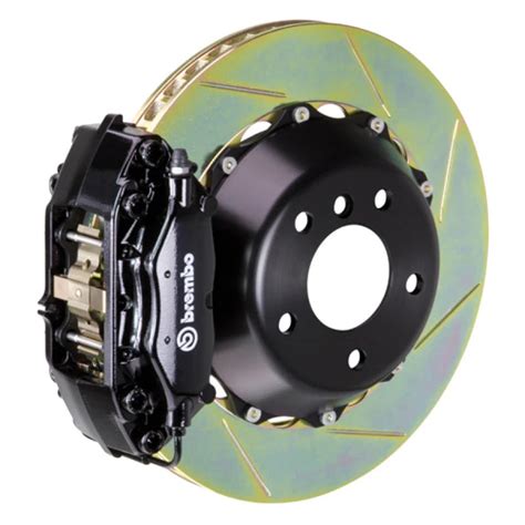 Brembo Gt 4 Piston Rear Big Brake Ki Black T1 Slotted 92 02 Fasthemis