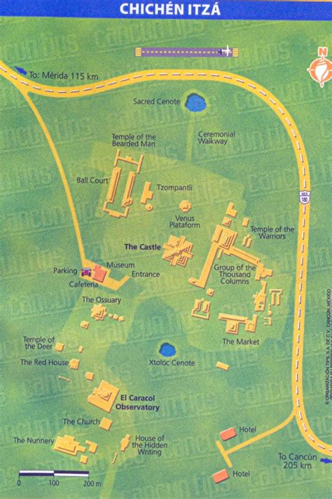 Chichen Itza Map Chichen Itza Location Tscpu
