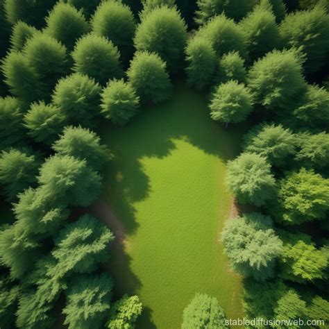 Forest Canopy Overhead View Stable Diffusion Online