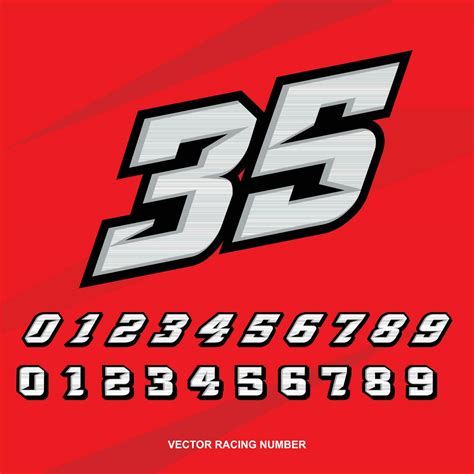 Set Of Racing Start Race Number Sport Vector Illustration 24775910