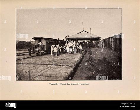 Thysville Train Station With Departure Vintage Image Of The 1900s