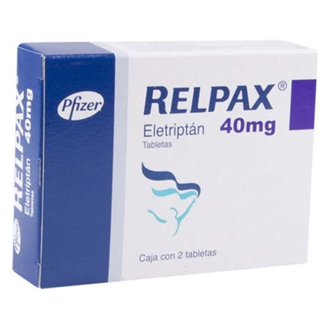 Relpax 40 Mg Eletriptan Hydrobromide Its Dosage Precaution
