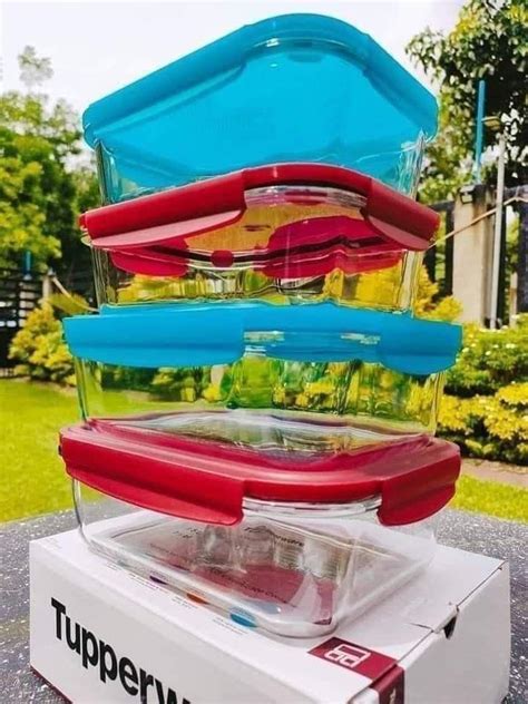 Premia Glass Tupperware Storage Furniture And Home Living Kitchenware