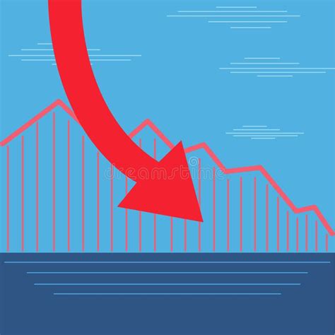 World Economic Recession Illustration With Red Base Color Stock Vector Illustration Of Finance