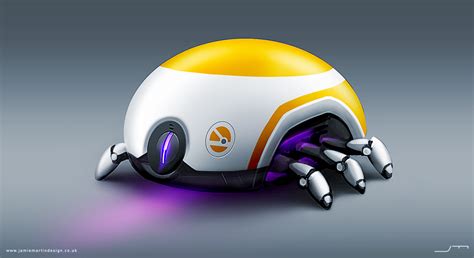 Jamie Martin Robot Bug Little Scamper Character Concept Art