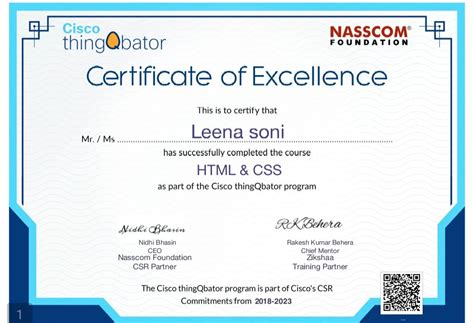 Leena Soni On Linkedin Html Css Webdevelopment Nasscomfoundation