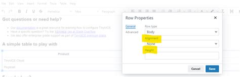 How To Remove Field From Cell Row Properties Dialog In TinyMCE Stack Overflow