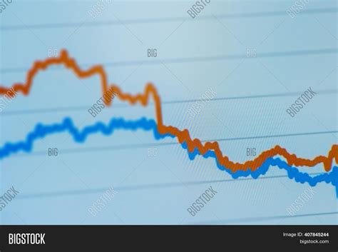 Two Lines Chart Image Photo Free Trial Bigstock