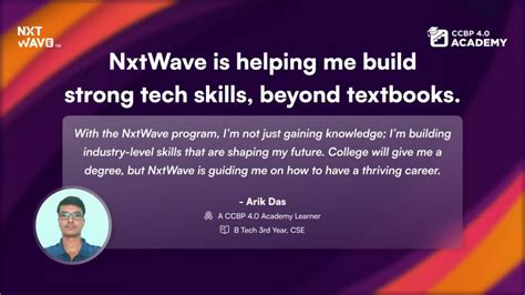 Nxtwave On Linkedin Nxtwave Nxtwaveccbp Ccbpacademy Nxtwavereview