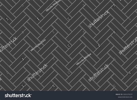Black Double Herringbone Tile Seamless Pattern Stock Vector Royalty Free 2221175177 Shutterstock