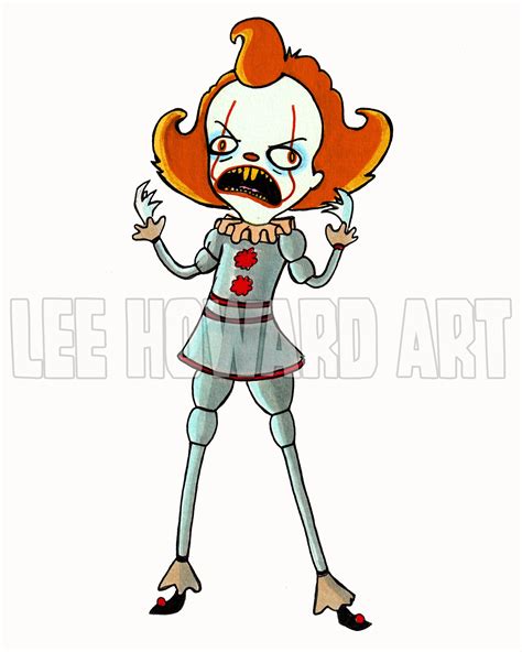Pennywise Art Print Adventure Time Style 8x10 Welcome To Derry