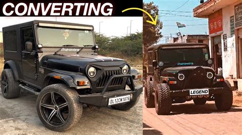Modifying Old Thar To Sidhumoosewalaofficial Thar 🖤 Youtube