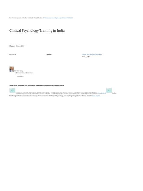 Training Models In India Download Free Pdf Psychologist Clinical Psychology
