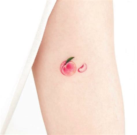 11 Small Peach Tattoo Ideas That Will Blow Your Mind