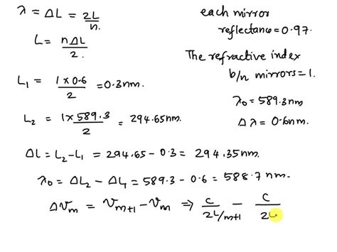 solved exercise10 1 2 resonator modes and spectral width determine the
