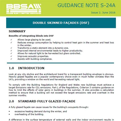Guidance Note Double Skin Facades Dsf Shadeit